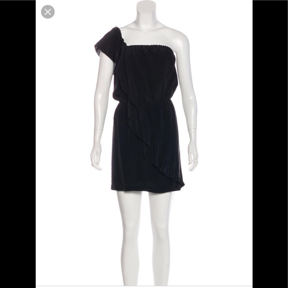 Mason | Dresses | Mason 0 Silk Black Asymmetric Dress 6 | Poshmark